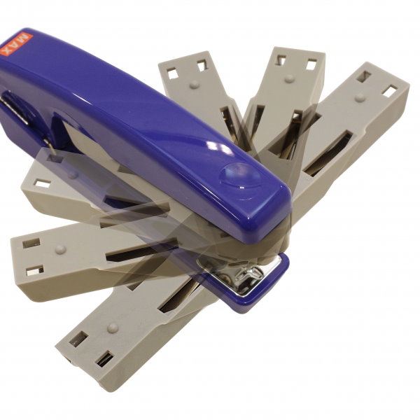 HD-10Vﾌﾞﾙｰ マックス ホッチキス タテヨコ ホッチくる 15枚とじ ブルー HD-10V／B(1個) マックス 4902870680473