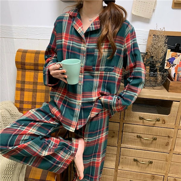 Qoo10] クリスマス風 パジャマ ルームウェア 上