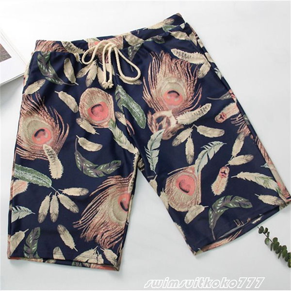 Qoo10] カップル水着 男女お揃いビーチウェア 花