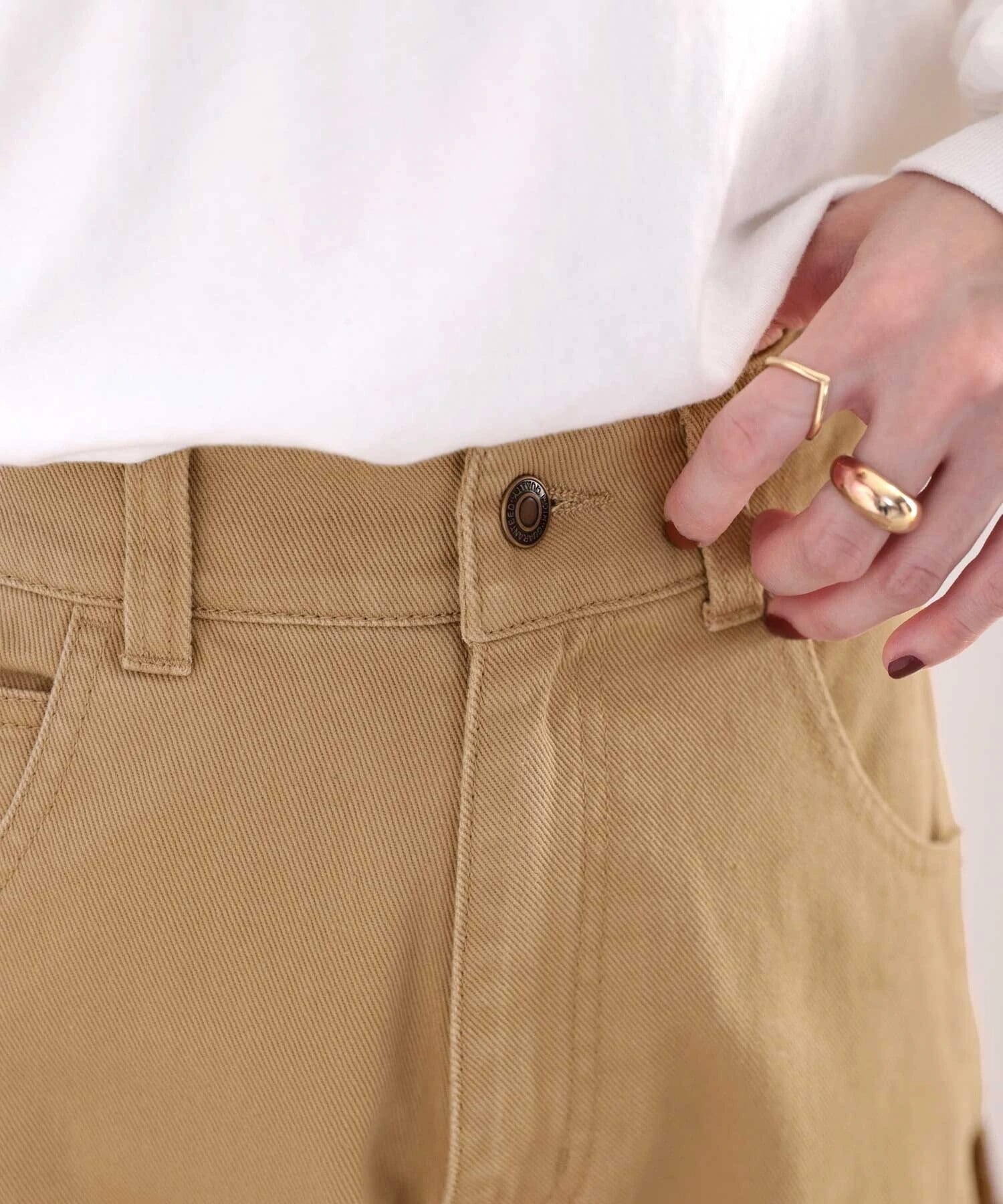 Qoo10 Classical Elf JaVaコラボ ジーンズ 無地 ハイウエ