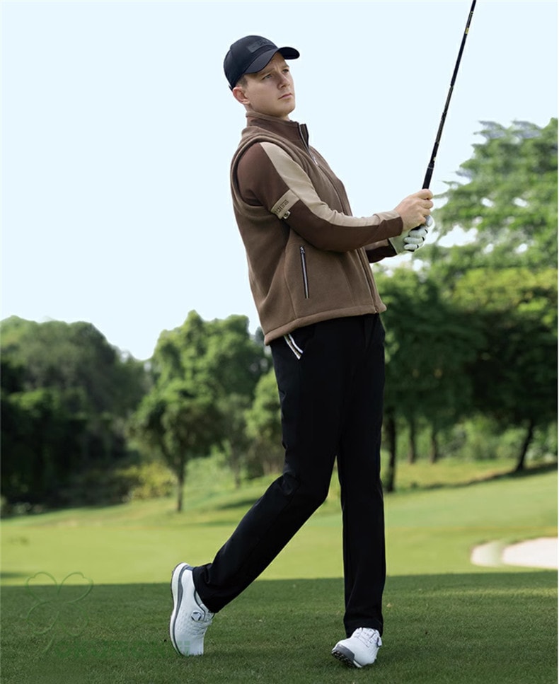 ゴルフベスト メンズ ジャケット ゴルフウェア 防風 保温 秋冬
