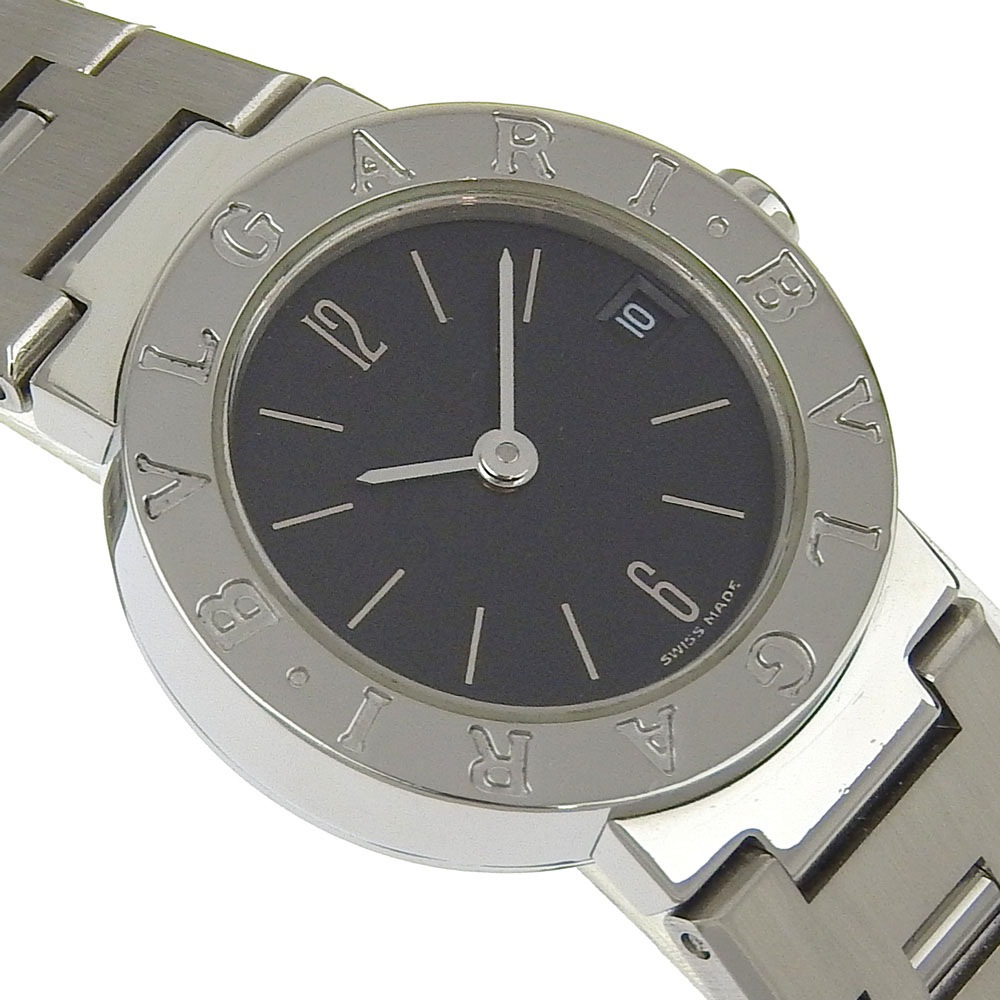 ブルガリ ブルガリブルガリ 腕時計 BB23SS クオーツ ブラック文字盤