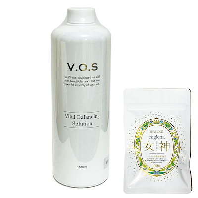 Qoo10] お得セットユーグレナ女神90粒＋VOS : スキンケア