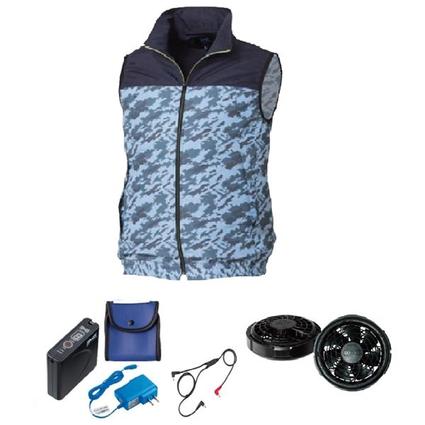 KU9054F 空調服 R ポリエステル製 フルハーネス対応 FAN2400SPBB