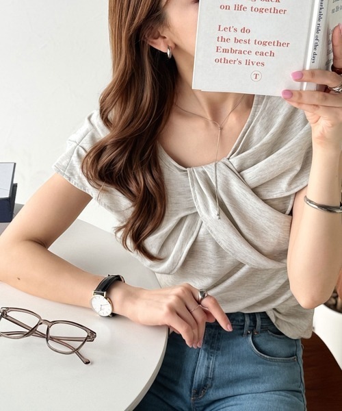 Qoo10 Classical Elf 無地 半袖 Uネック Tシャツ・カットソ