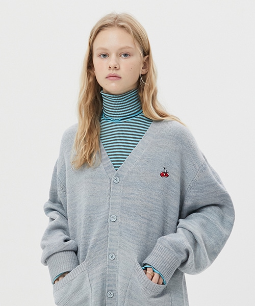 高速配送 CHERRY キルシーSMALL GRADATION GRAY CARDIGAN カーディガン Size:1 SIZE - www ...