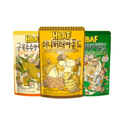 [Qoo10] HBAF アーモンド3袋セット（ハニーバター190 : 食品