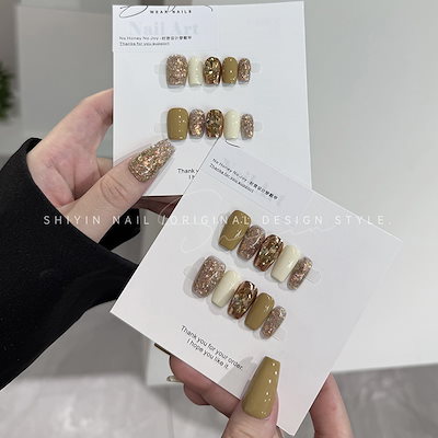 [Qoo10] A 348ジンジャーイエロークラッシュカ : ネイル