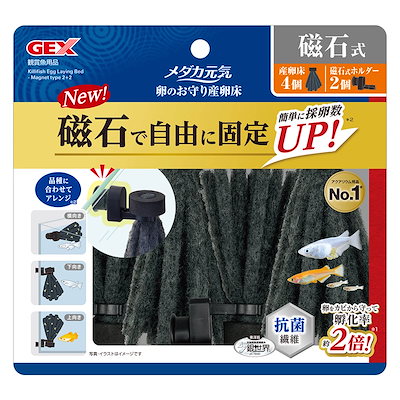 [Qoo10] ジェックス GEX メダカ元気 卵のお守り産卵床 磁 : 熱帯魚・アクアリウム用品
