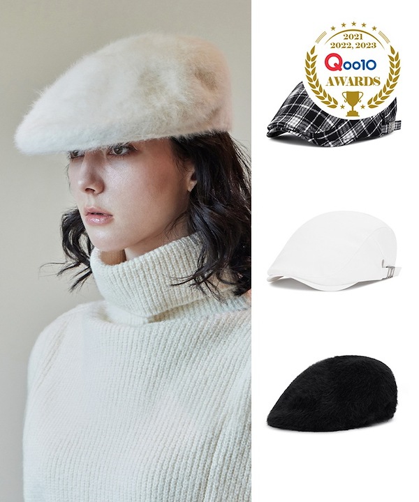 Qoo10 VARZAR VA Stud 無地 ハンチング・キャス