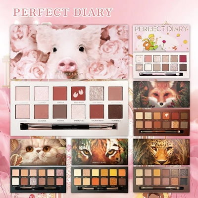 [Qoo10] PERFECT DIARY 【12 色】動物デザイン アイシャドウパ : ポイントメイク